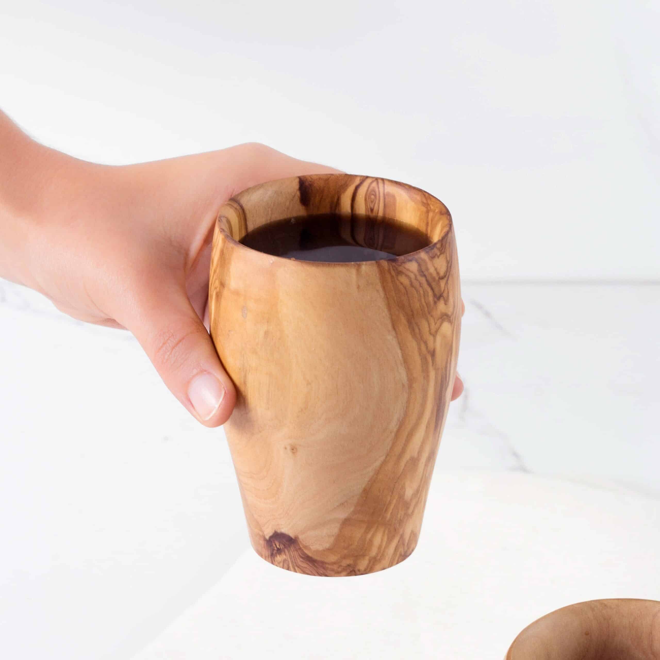 Beautiful Handmade Wooden Mug Set of 2 - Artisraw