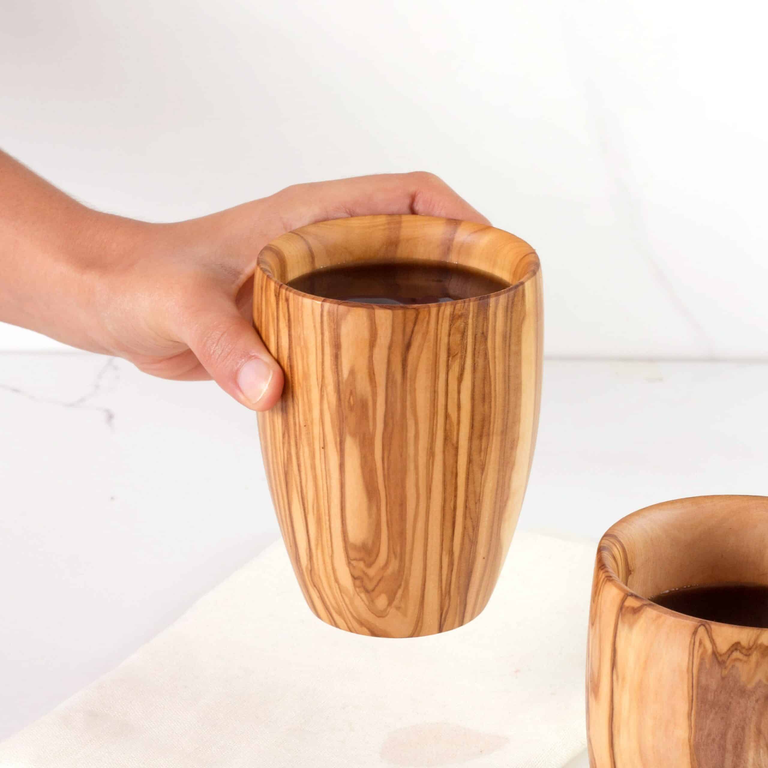 Handmade Large Wooden Cup. Free Personalization - Artisraw