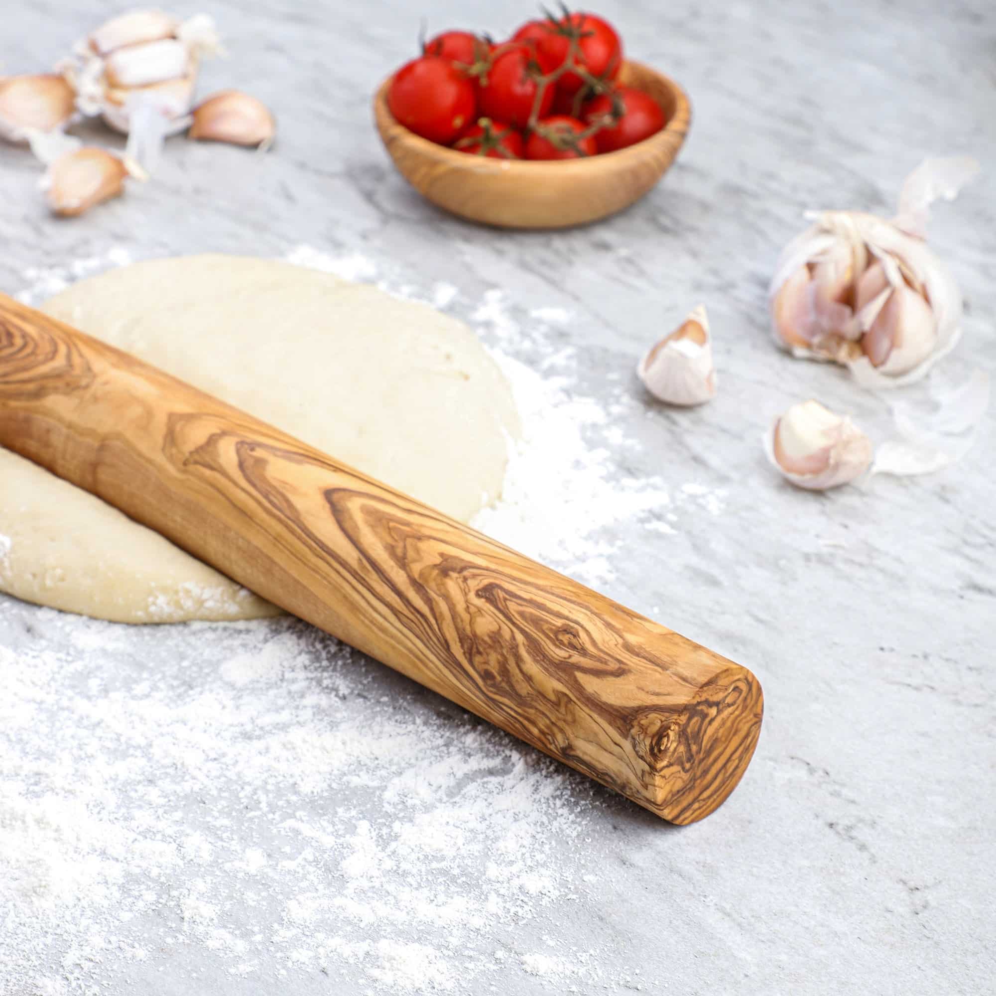 Handmade Olive Wood Rolling Pin - Artisraw
