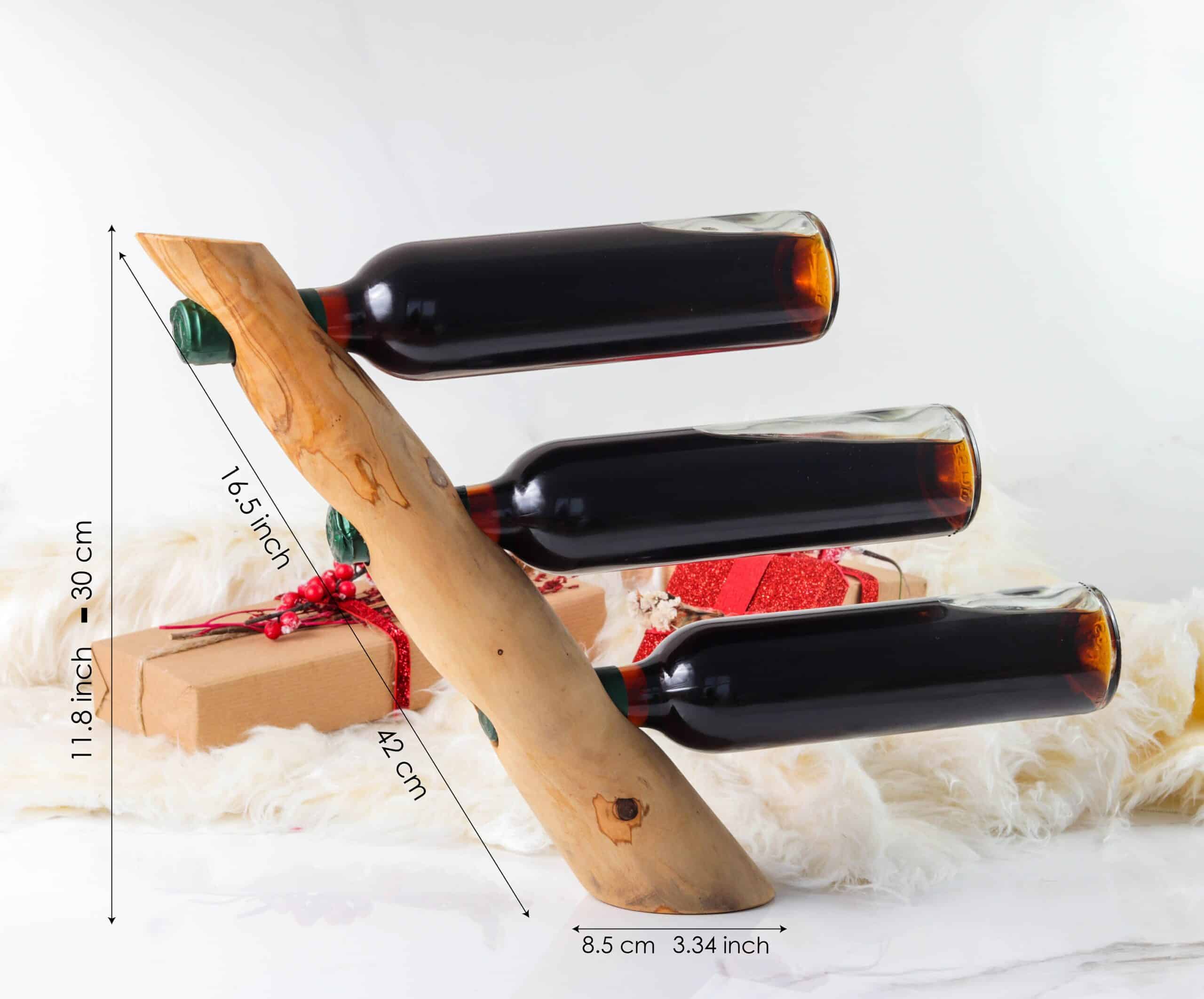 Handmade Wooden Bottle Holder - Artisraw