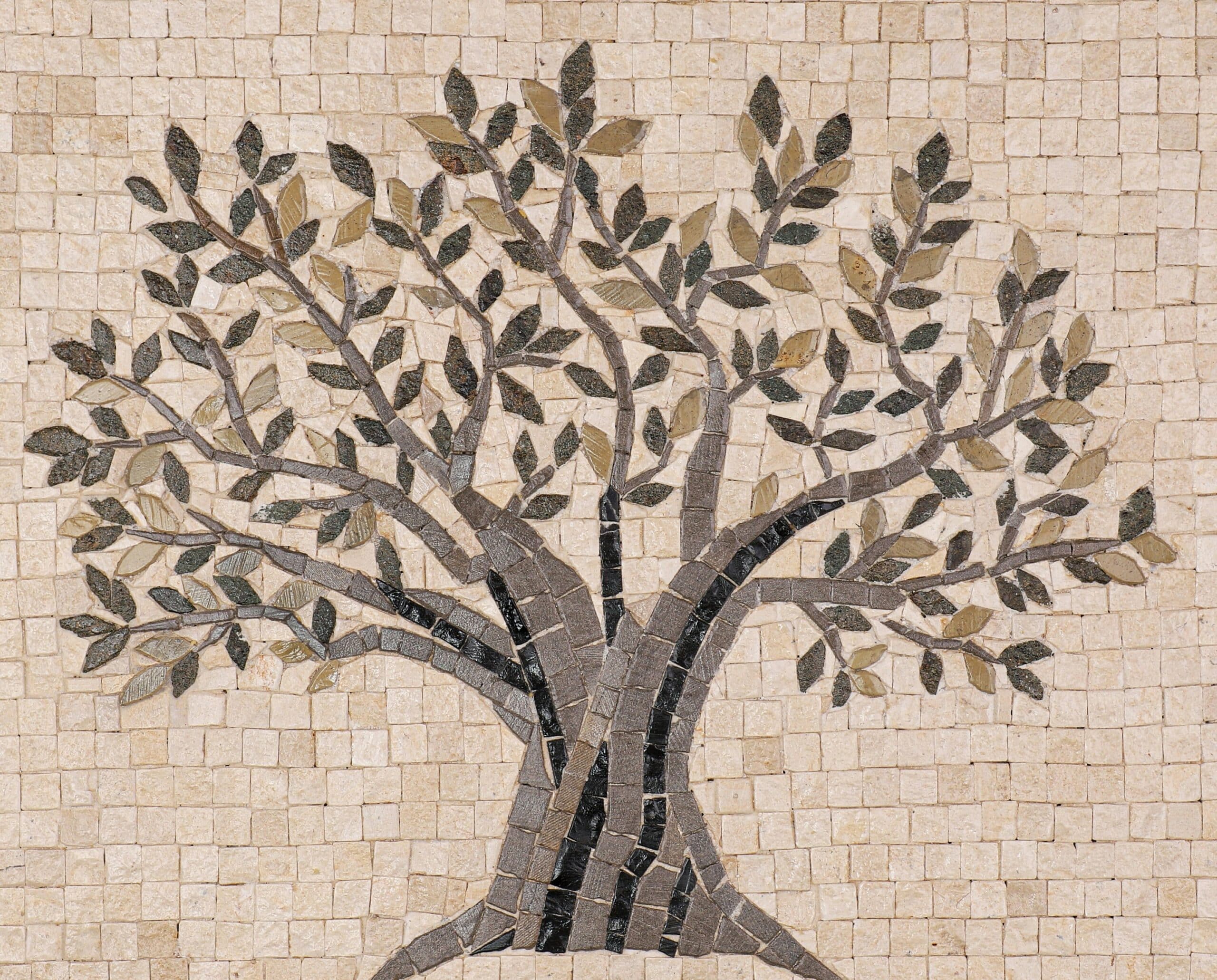 Olive Tree Kitchen Backsplash Mosaic Tile - Artisraw