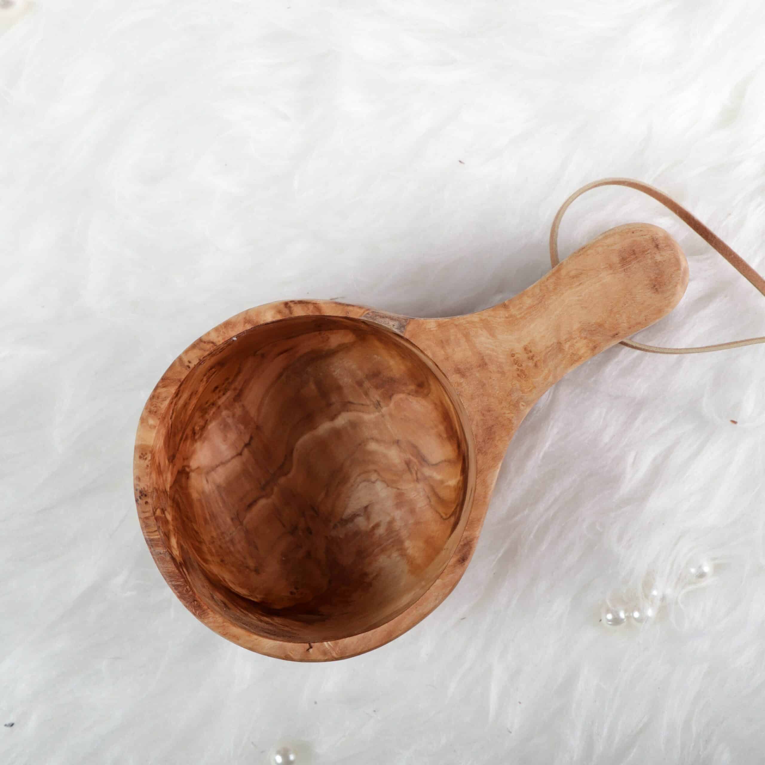 Kuksa Cup handmade of Tunisian Olive Wood - Artisraw