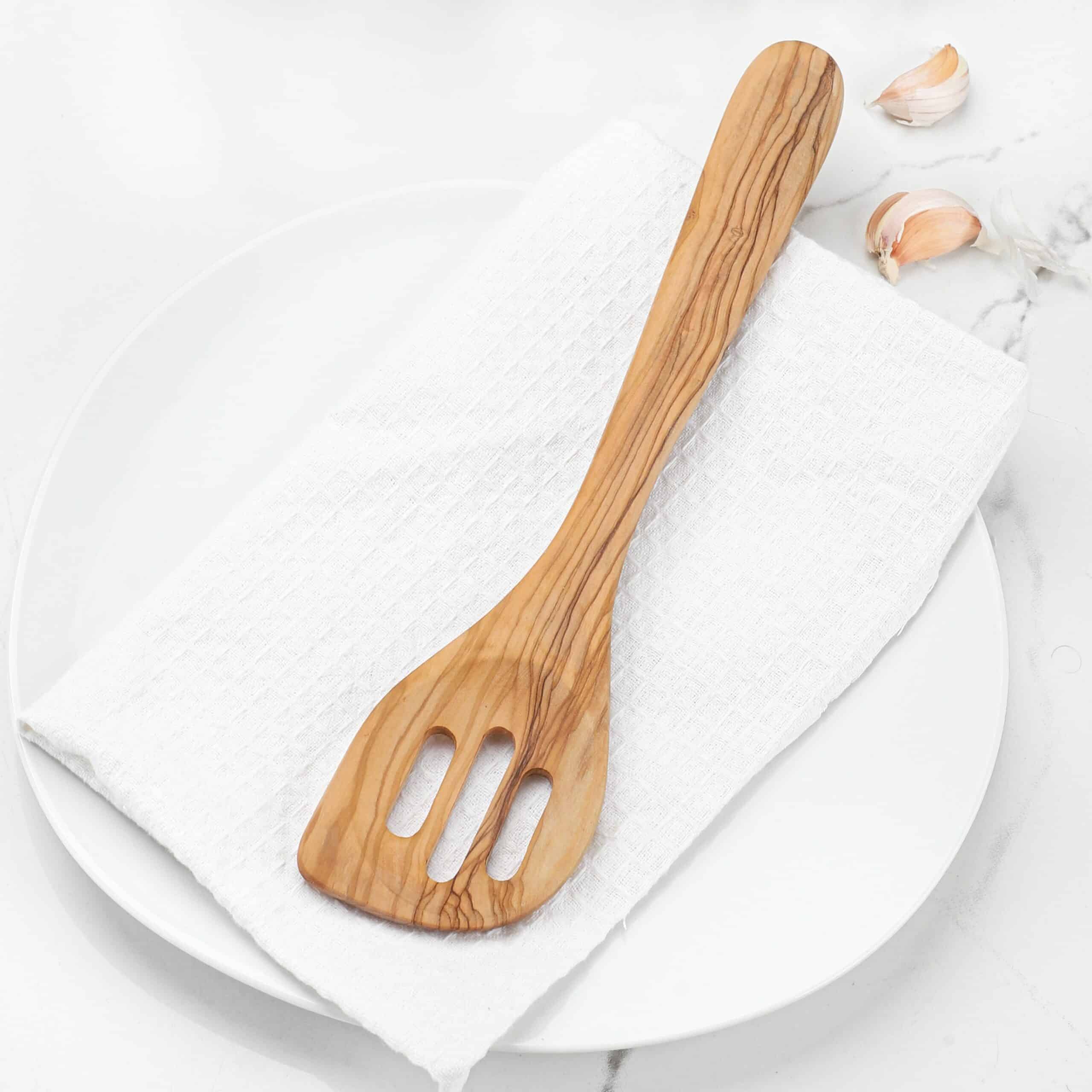 Slotted Wooden Spoon, Wood Cooking Spoon - Artisraw