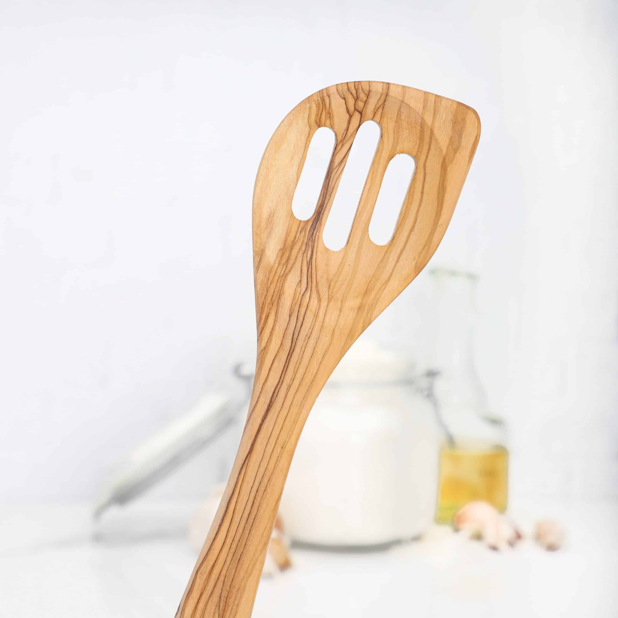 Slotted Wooden Spoon, Wood Cooking Spoon - Artisraw