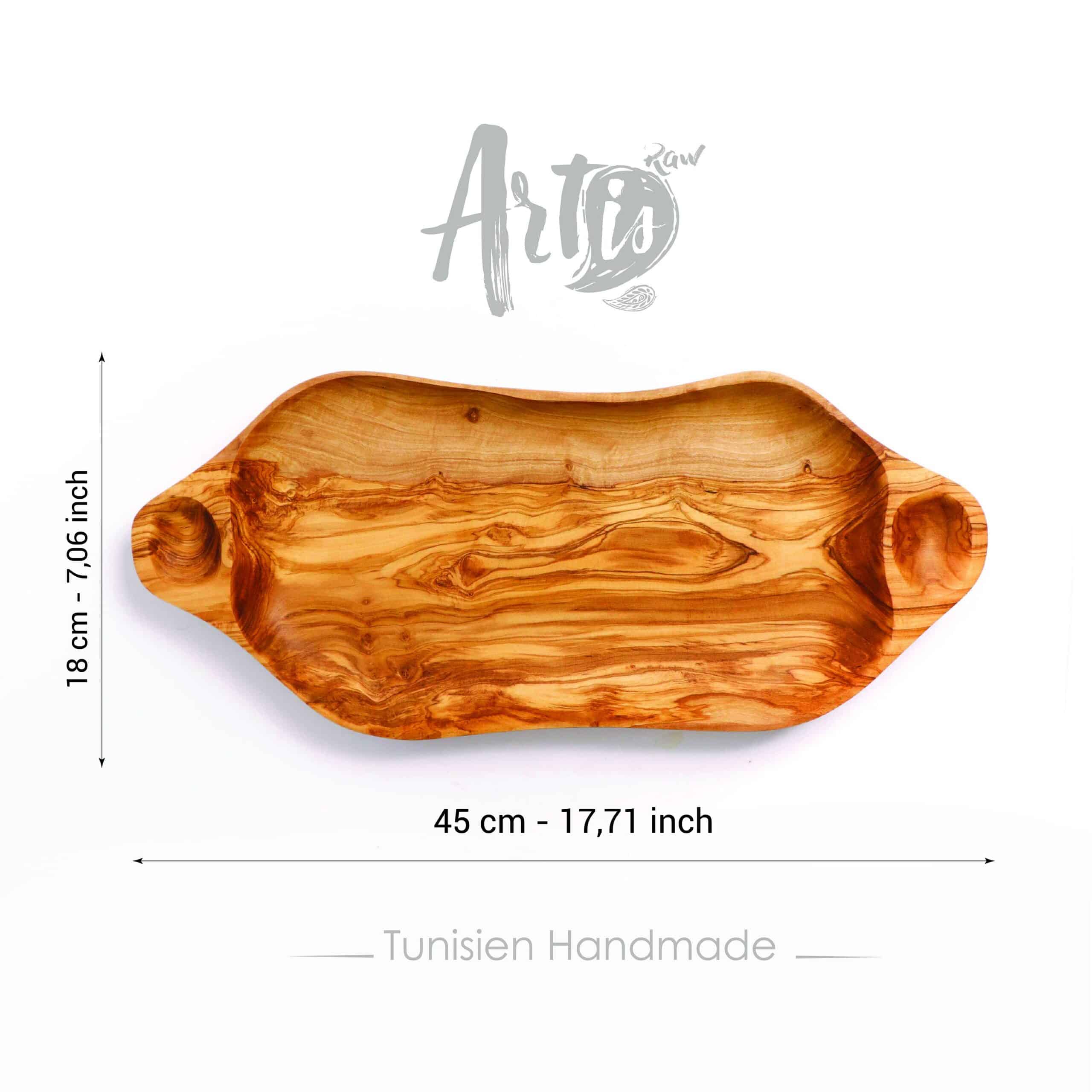 Large Handmade Wood Serving Platter - Artisraw