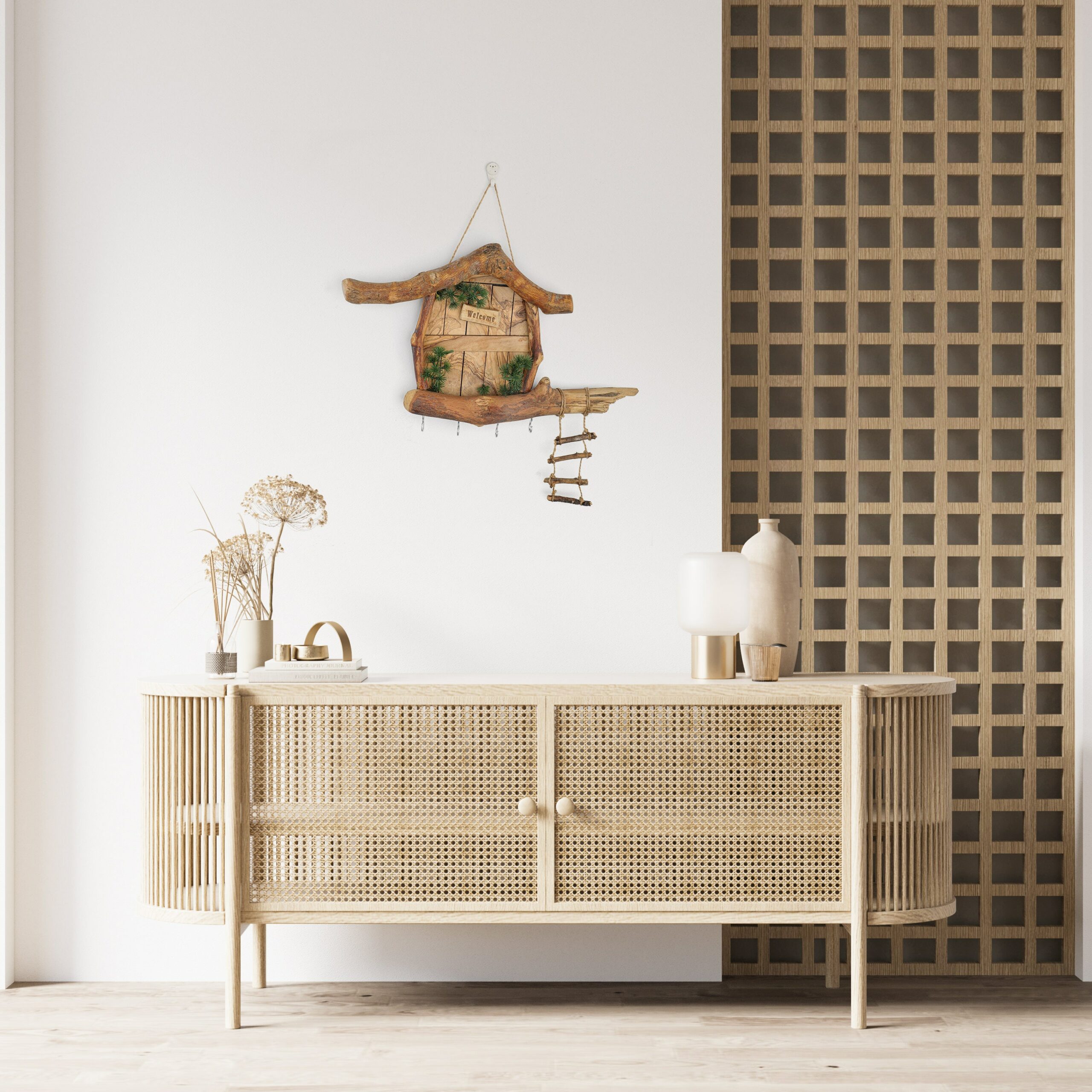 Wooden Key Holder for Wall. Wood Sign Custom - Artisraw