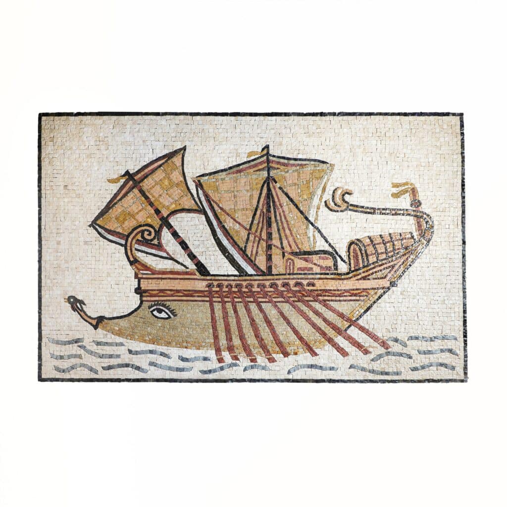 Ulysses Ship, Mosaic art - Artisraw