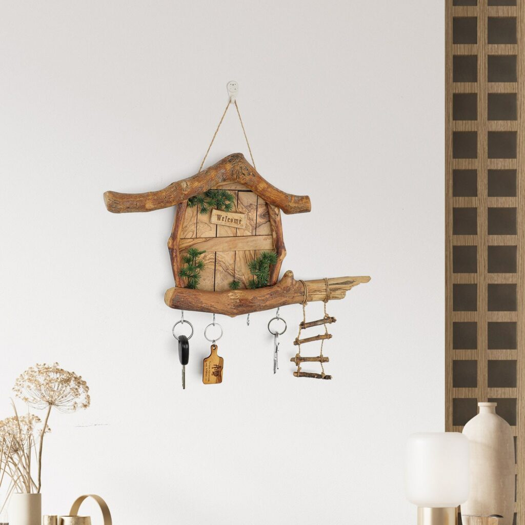 Wooden Key Holder for Wall. Wood Sign Custom - Artisraw