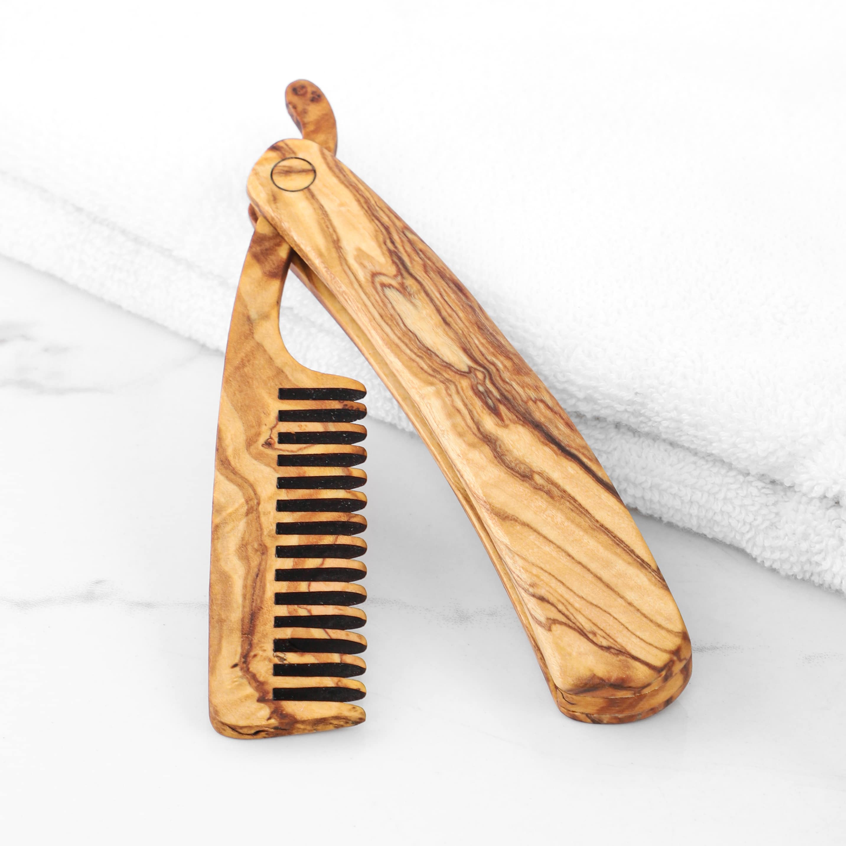 Beard Comb handmade from Olive Wood - Artisraw