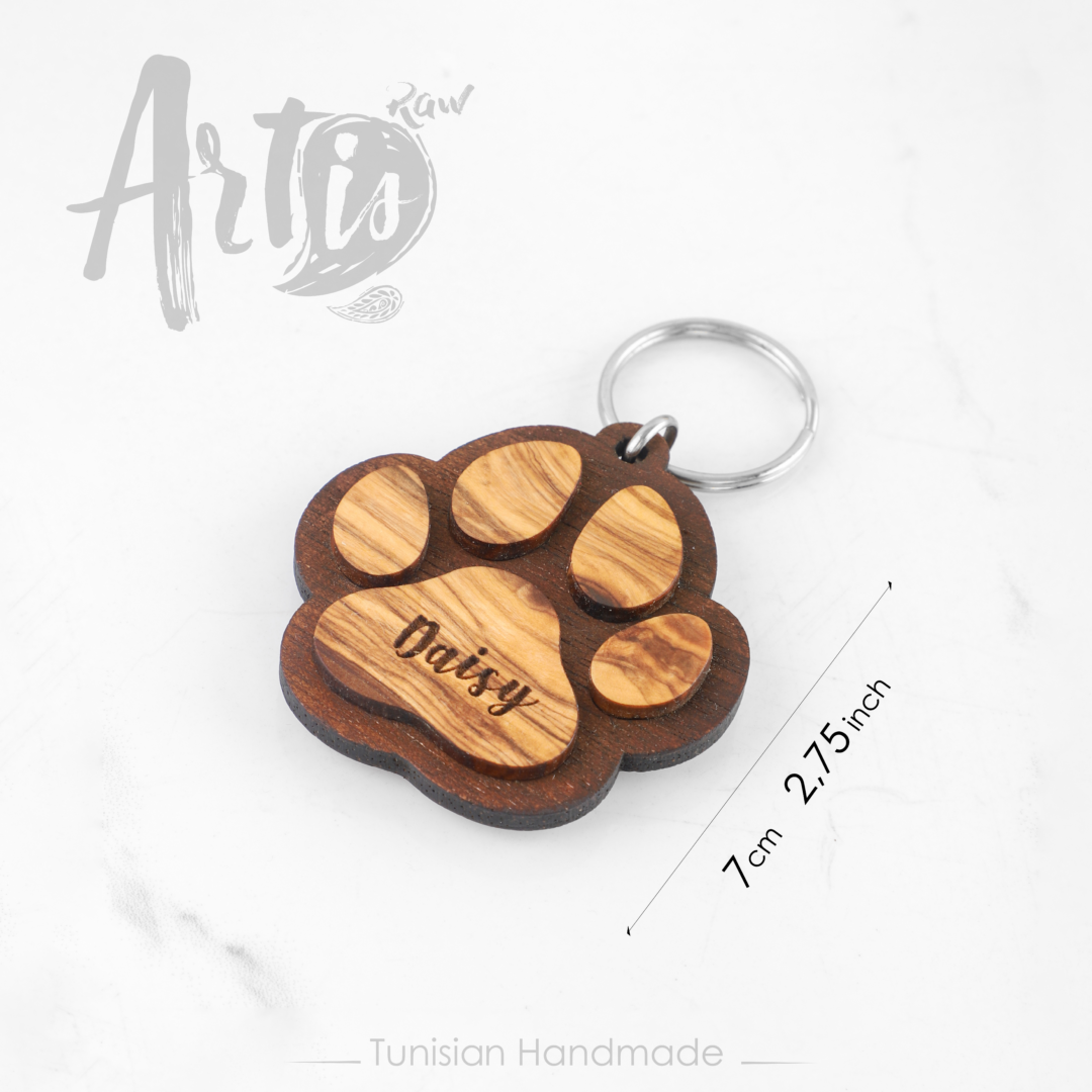 PAW PRINT KEYCHAIN - Artisraw